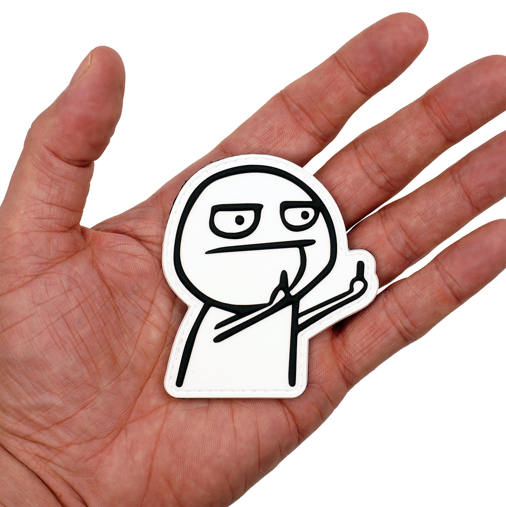 Middle Finger Meme Guy Patch